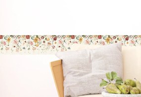 Samolepící bordura na zeď Akvarelové Květy | 5 m x 13.8 cm | DWB8479