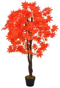 Umělá rostlina javor s květináčem červená 120 cm,  280195 HangarStore.cz