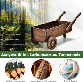 Costway Plant Cart Dekorativní květinový vozík s kolečky – 81 × 40 × 38,5 cm