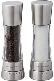 Cole & Mason Derwent Titanium Gourmet Precision sada mlýnků na pepř a sůl