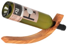 ČistéDřevo Protiváhový stojan na víno z olivového dřeva