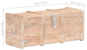 Úložná truhla 90 x 40 x 40 cm masivní akáciové dřevo,  289644