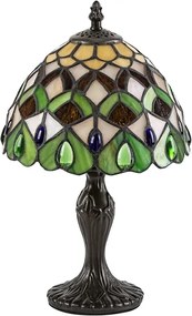 Brilagi - Tiffany vitrážová stolní lampa MARGARET 1xE14/40W/230V