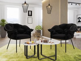 Designová jídelní židle/křeslo Chianti, černá