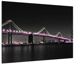 Noční obraz mostu (70x50 cm)