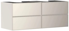 Hansgrohe Xevolos E - Umyvadlová skříňka 137x56x55 cm, 4 zásuvky, matná béžová/metalická béžová 54197790