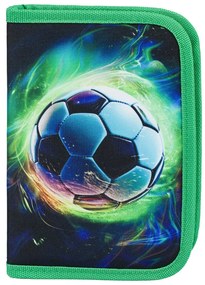 BAAGL Školní penál jednopatrový Fotbal Míč zelený