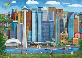 EUROGRAPHICS Puzzle Piknik v Torontu / 1000 dílků / 68 × 48 cm