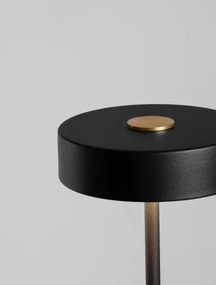 LED černá stojací lampa Thea