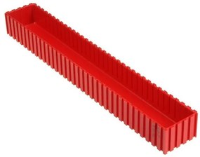 Plastová krabička na nářadí 35-50x350 mm, červená