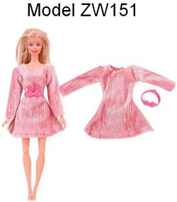 Oblečky pro Barbie - růžové outfity Varianta: model ZW151