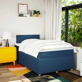 Box spring postel s matrací černá 120x190 cm textil 3289701