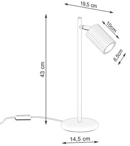 Stolní lampa Karbon, 1x olivově zelené kovové stínítko