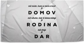 Sablio Ručník Domov 5 - 30x50 cm