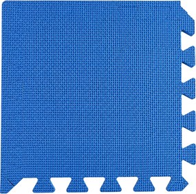 V2 Sada 36 ochranných podložek na podlahu 31x31cm – modrá