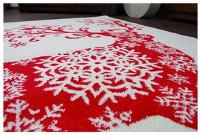 Kusový koberec Vánoční sob krémový 133x190cm