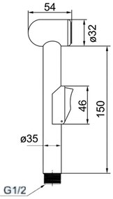 Mereo Sonáta umyvadlová stojánková baterie s bidetovou sprchou mosaz chrom CB10105N
