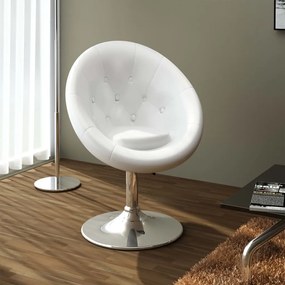 vidaXL Barová židle umělá kůže [240448] Barva: Bílá