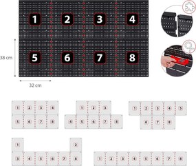 Dílenská deska na nářadí 128 x 76 cm Humberg HM-580
