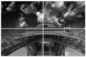 Obraz na plátně - Eiffelova věž - pohled zezdola 135ČD (90x60 cm)