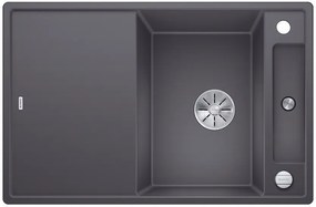 Granitový dřez Blanco AXIA III 45 S-F InFino šedá skála + skleněná krájecí deska a excentr 523200