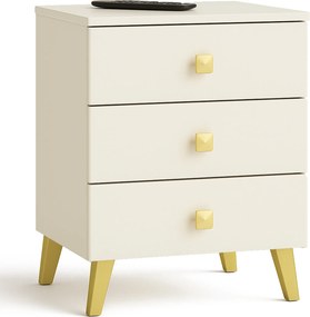 Komoda Mobi K03 béžová/zlatá