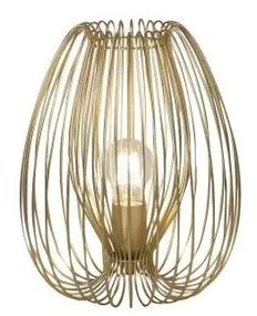 Fabas Luce | Fabas Luce 3677-34-225 - Stolní lampa CAMP 1xE27/40W/230V zlatá | FX0159