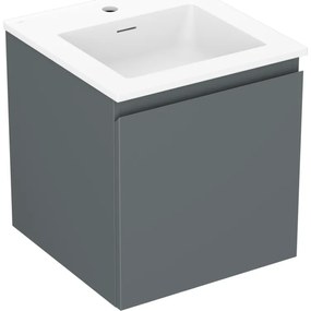 Mexen Orio koupelnová skříňka 45 cm s umyvadlem Otis, 1 zásuvka, grafit mat/bílá mat - 91A10-04547-1-BF66-W18M01