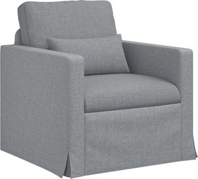 Set pohovek 2 ks Světle šedá textil 3407493