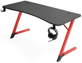 Herní stůl BG01 černo-červený 120 cm