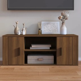 vidaXL TV skříňka 100 x 35 x 40 cm kompozitní dřevo [823095] Barva: hnědý dub