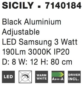 LED stropní svítidlo Sicily