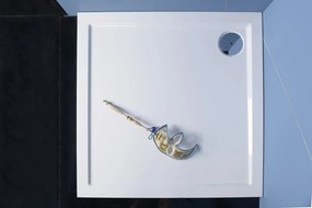 Polysan AURA čtvercová sprchová vanička 70 x 70 cm litý mramor bílá 41651