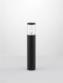 NV 9002874 Venkovní sloupkové svítidlo CETERA černý hliník a akryl E27 1x12W 220-240V IP54 bez žárovky - NOVA LUCE