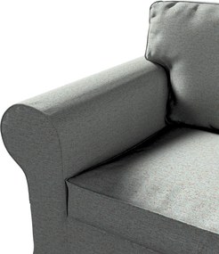Potah na křeslo IKEA Ektorp barva modrá látka pletený vzor