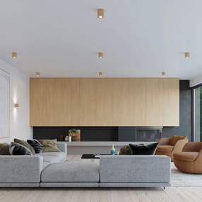 Sollux Lighting Nástěnné svítidlo ORBIS přírodní dřevo