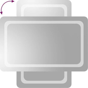 Koupelnové zrcadlo s LED osvětlením 50x80 cm 3154095