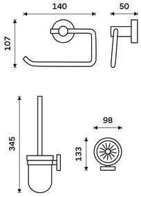 Nimco Sada k WC UNIX - UN set-94WN-26