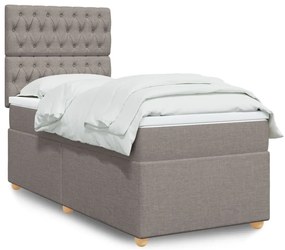 Box spring postel s matrací taupe 80x200 cm textil 3291118