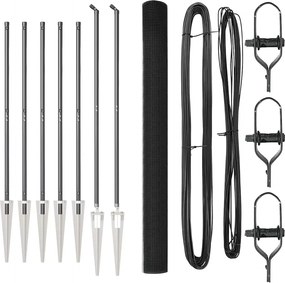 Svařované drátěné ploty s hroty 10 x 1,5 m Ocel potažená PVC 3352176