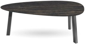 RIFLESSI - Stůl TREBLE s oválnou keramickou deskou