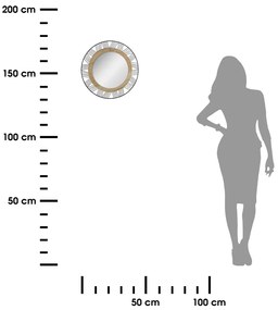 Zrcadlo Joe, hnědé/černé