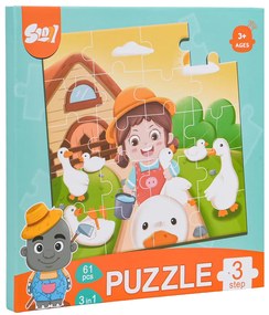 RKToys Magnetické puzzle farma s knížkou