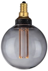 OnaDnes -20% Kouřově černá dekorativní žárovka Halo Design COLORS Dim LED Mini Globe E14