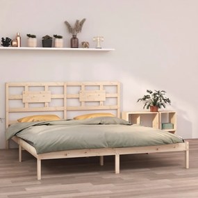 Rám postele bílý masivní dřevo 90 x 200 cm