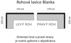 Rohová jídelní lavice BLANKA český výrobek