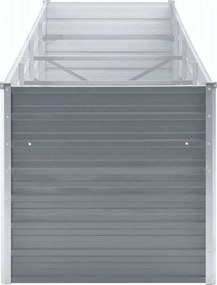 vidaXL Vyvýšený záhon pozinkovaná ocel 320 x 80 x 77 cm [44844] Barva: Šedá