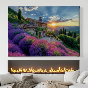 Obraz na plátně - Když levandule v Provence voní FeelHappy.cz Velikost obrazu (šířka x výška): 120 x 80 cm