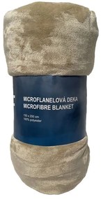 JERRY FABRICS Plyšová deka super soft Béžová  Polyester, 150/200 cm