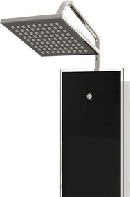 Sprchový panel skleněný 18 x 45,5 x 130 cm černý 151418